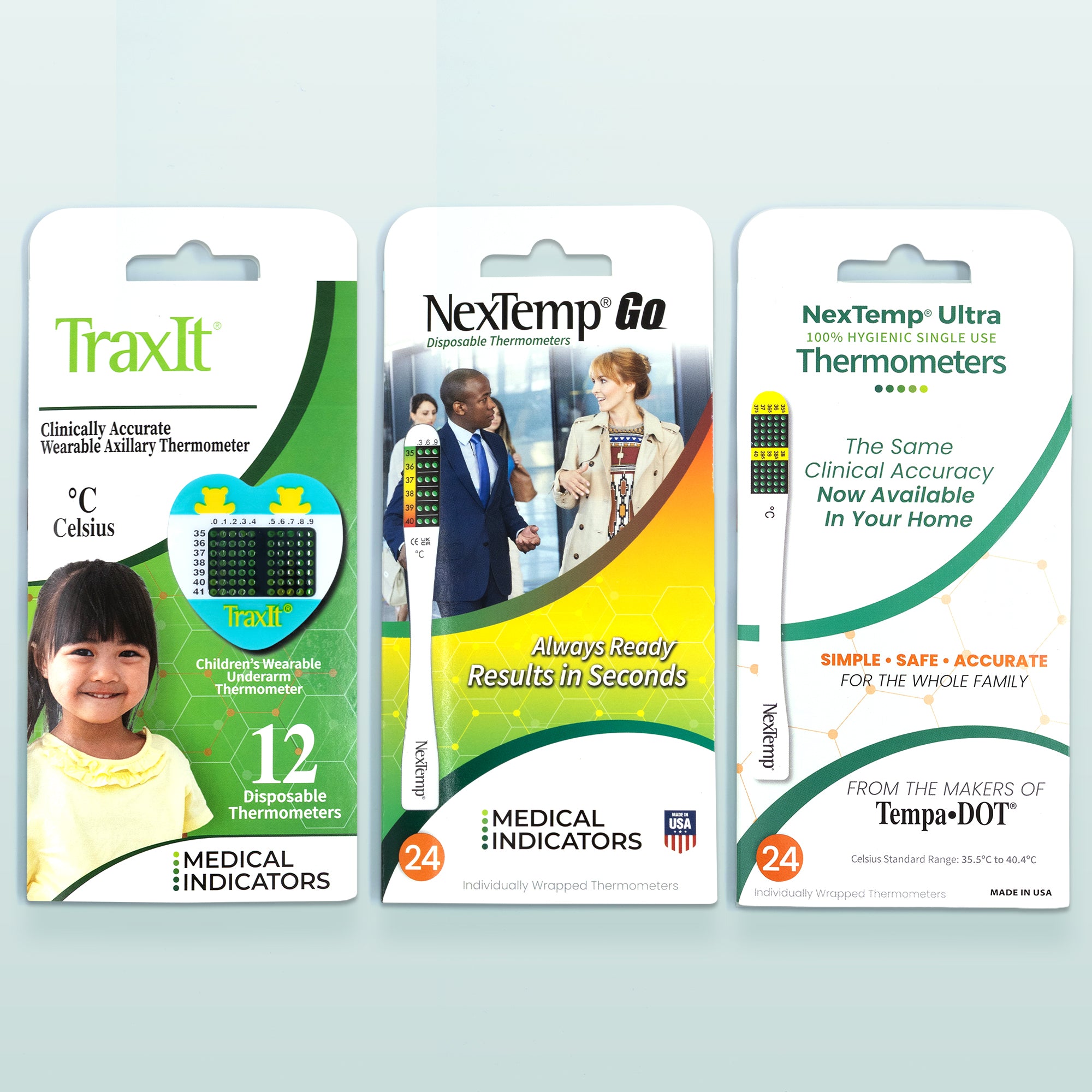 Travel and First Aid Thermometer Kit | NexTemp® Essentials Bundle